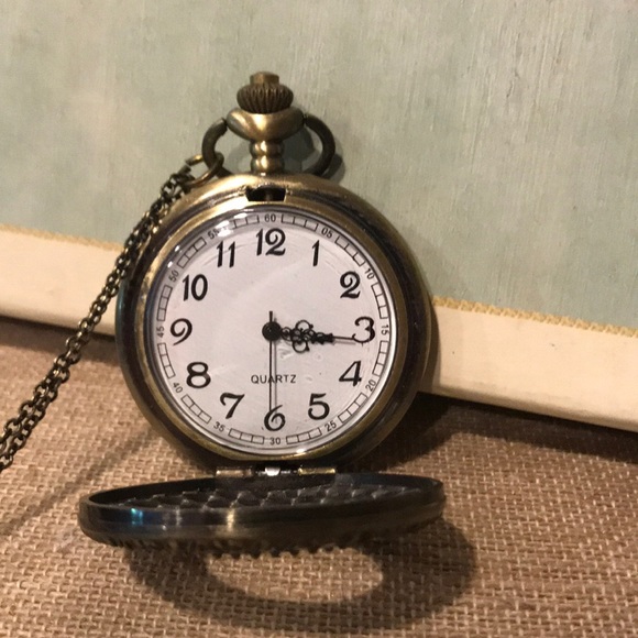 Jewelry | Antique Finish Clock Pendant | Poshmark
